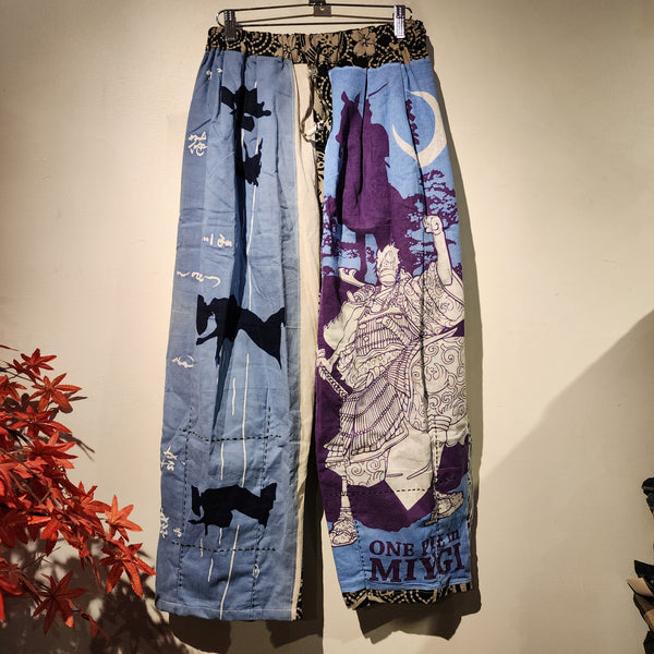 One Piece in Miyagi Luffy Patchwork Pants - Siamurai