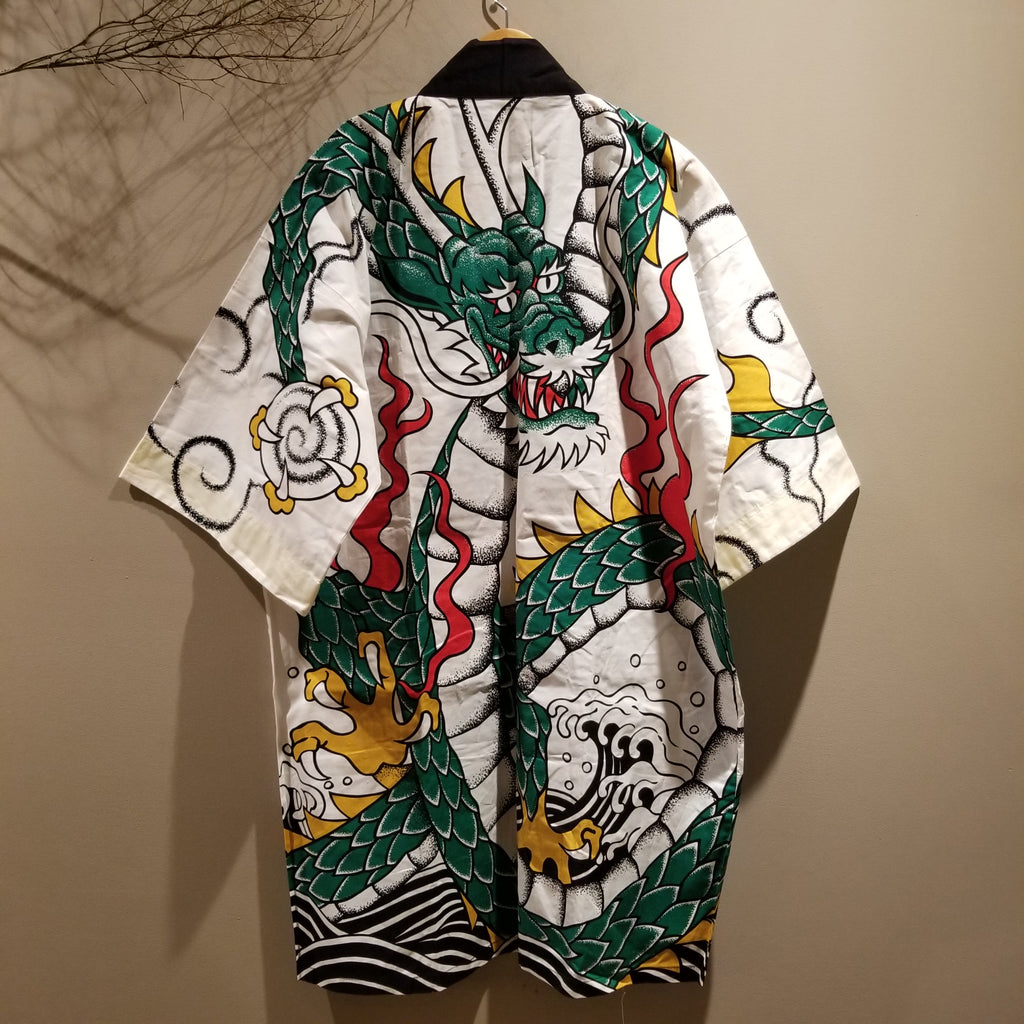 Vintage Green Dragon Long Hanten - Siamurai