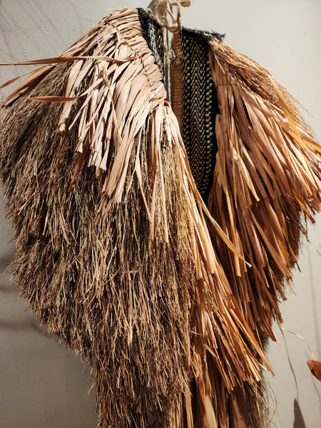 Vintage Mino Straw Cape, Japanese Farmer Raincoat, Rural Countryside J ...