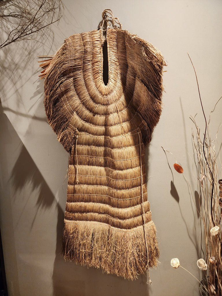 Vintage Mino Straw Cape, Japanese Farmer Raincoat, Rural Countryside J ...