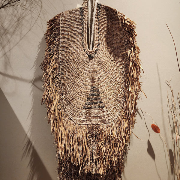 Vintage Mino Straw Cape, Japanese Farmer Raincoat, Northern Aizu Boro ...