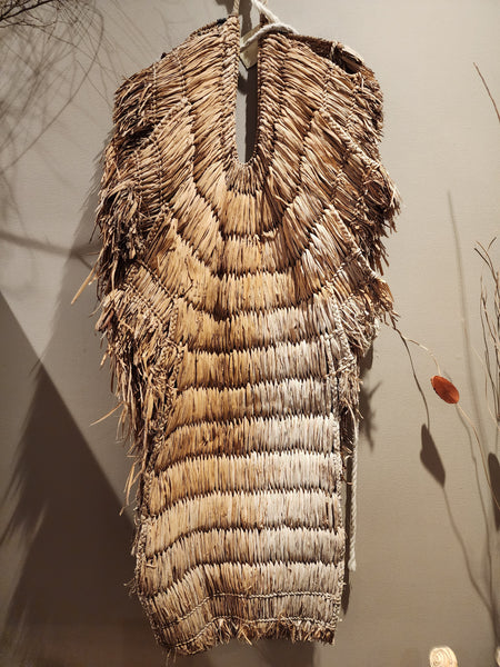 Vintage Mino Straw Cape, Japanese Farmer Raincoat, Northern Aizu Boro ...