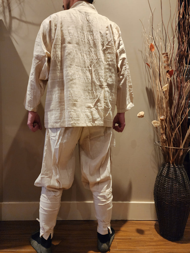 Natural Linen Tattsuke Bakama Pants - Siamurai